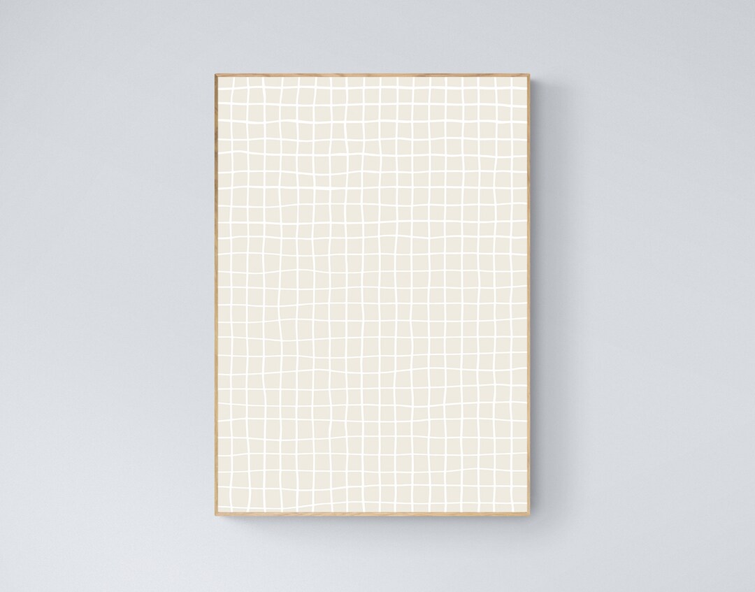 Tan Grid Digital Prints, Poster, Download, Art Printable, Abstract ...