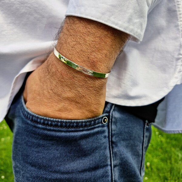Mens Silver Cuff - Etsy