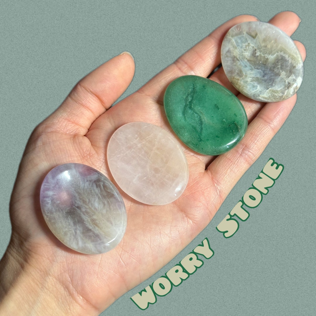 Intuitive Worry Stone Set Natural Crystal Meditation - Etsy