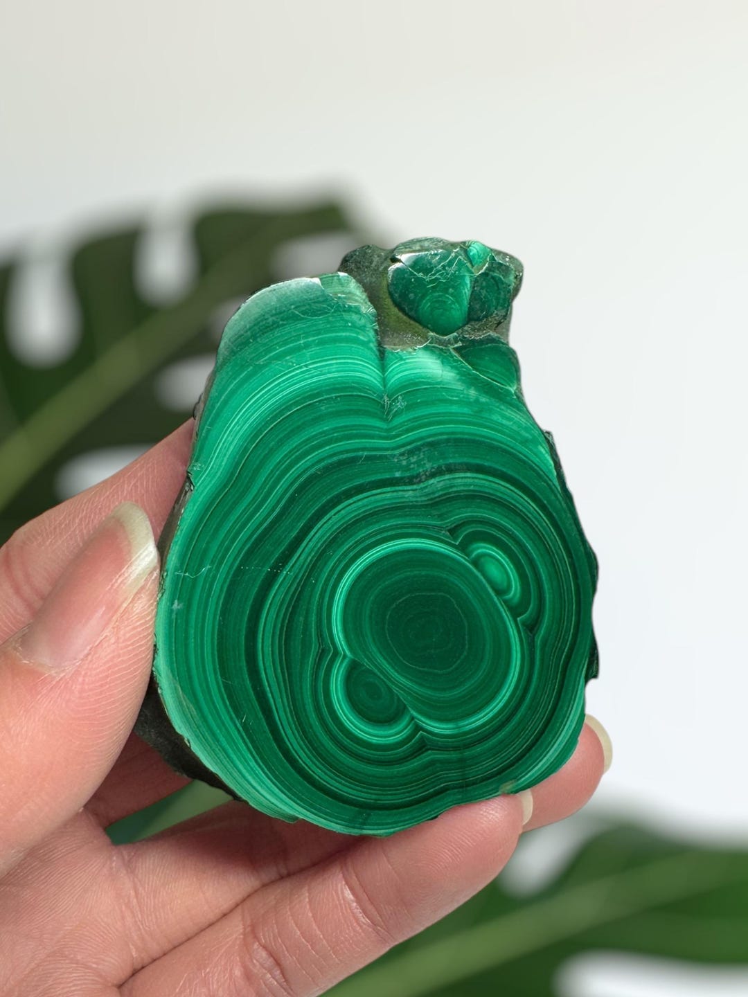 Malachite Slab Polished Slab With Raw Edges 93g Natural Crystal ...