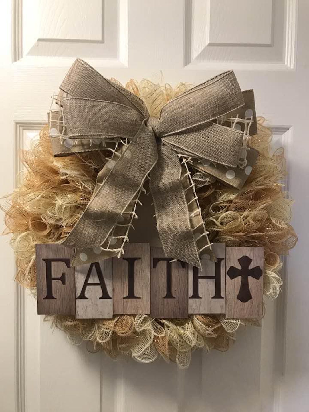 Faith Wreath, Religious Wreath, Church Wreath, - Etsy