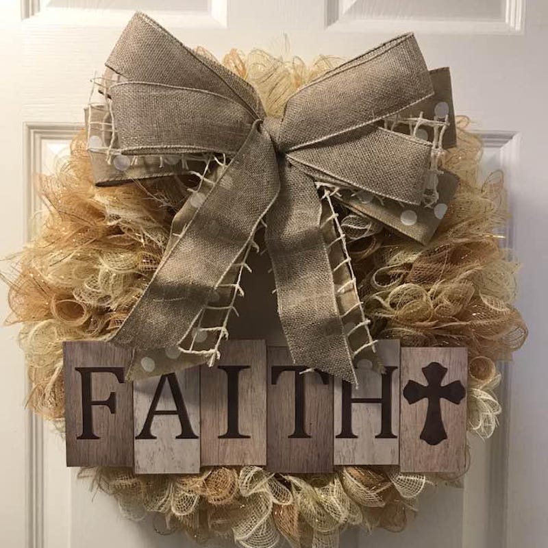 Religious Wreath - Etsy