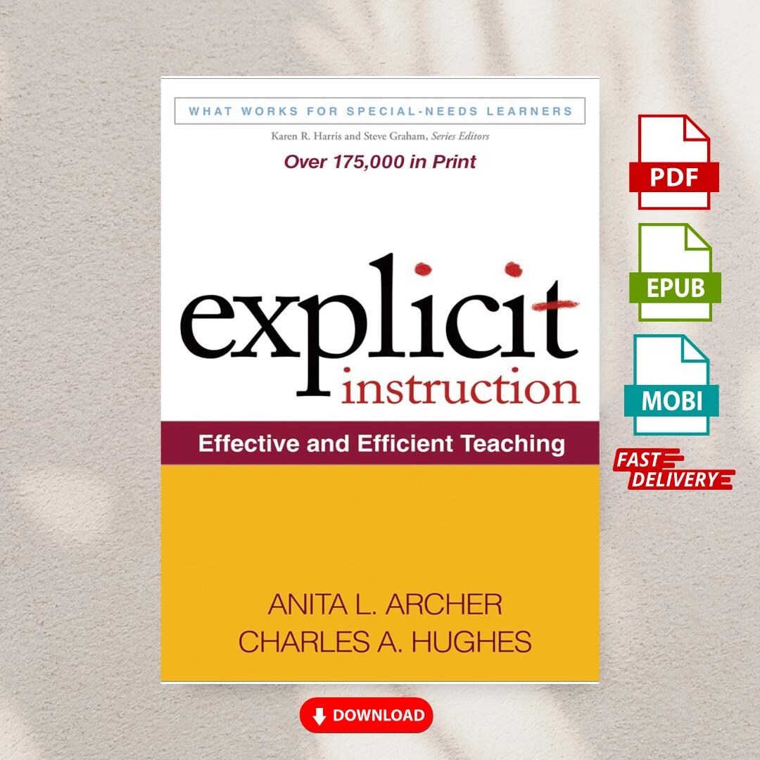 Explicit Instruction Book : Effective and Efficient Teaching. What ...