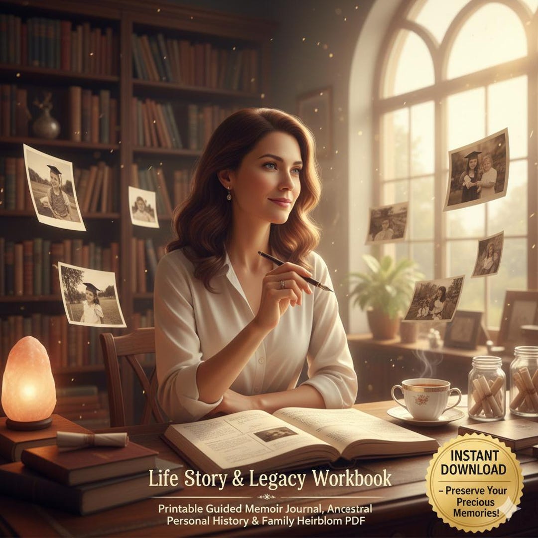 Legacy Writing Workbook | Guided Memoir Journal (PDF) - Etsy