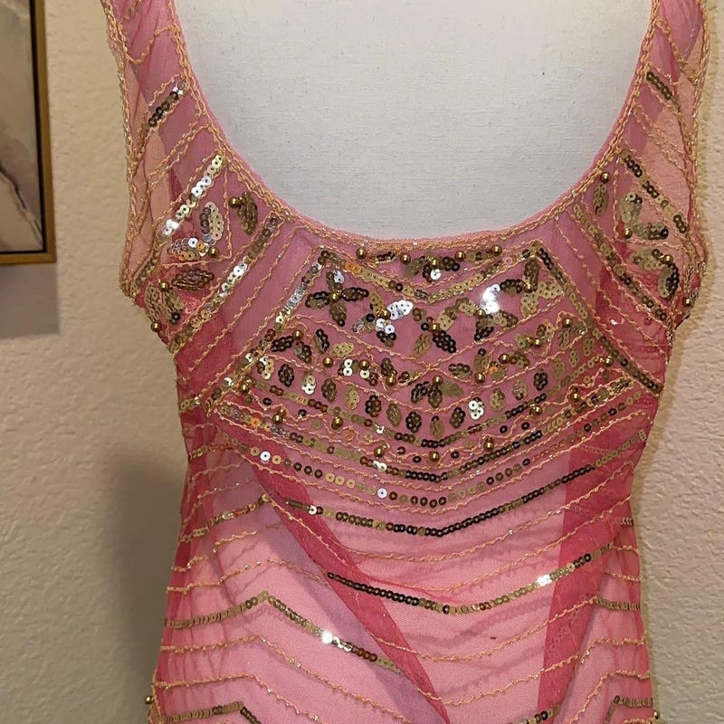 Gold Sequin Top - Etsy