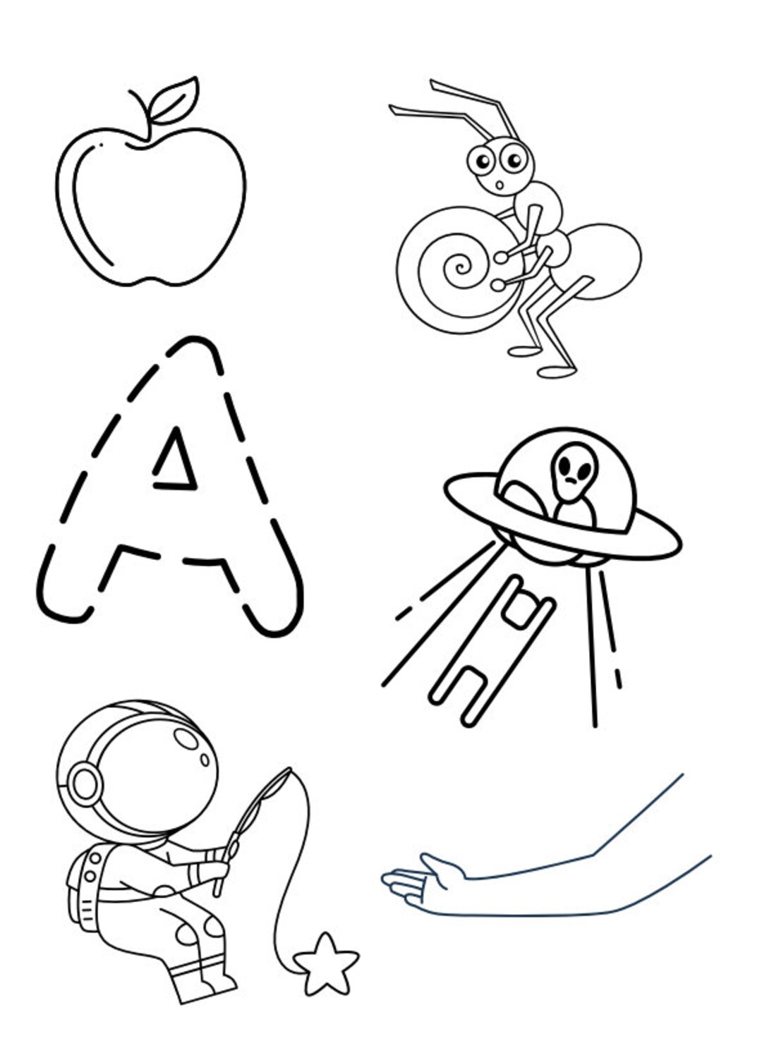Alphabet Colouring Pages-educational Resources. Preschool/nursery ...
