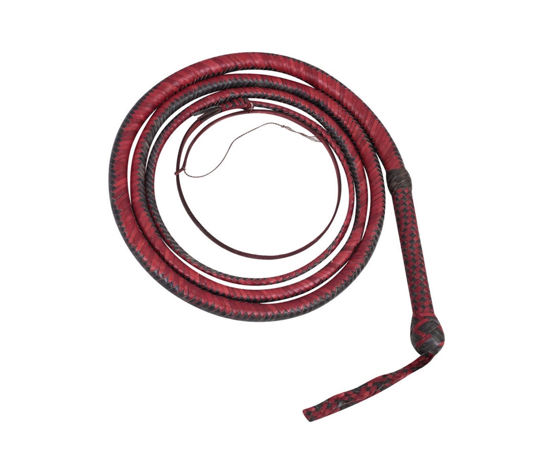 High Quality Bull Leather Whip in Red 3 Feet to 8 Feet - Etsy