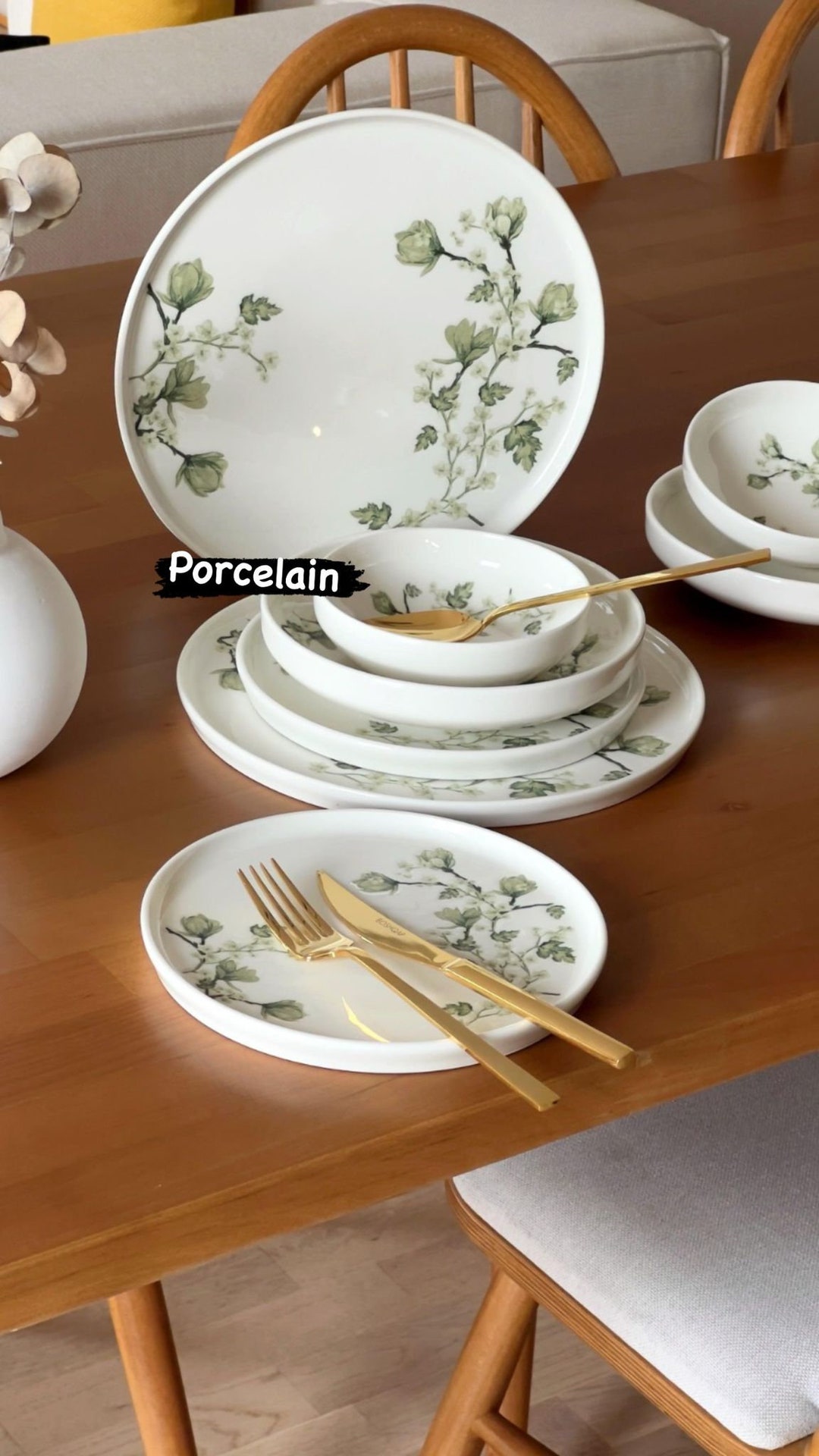 Personalized Porcelain Dinnerware Set, Giftable Porcelain Dinnerware ...