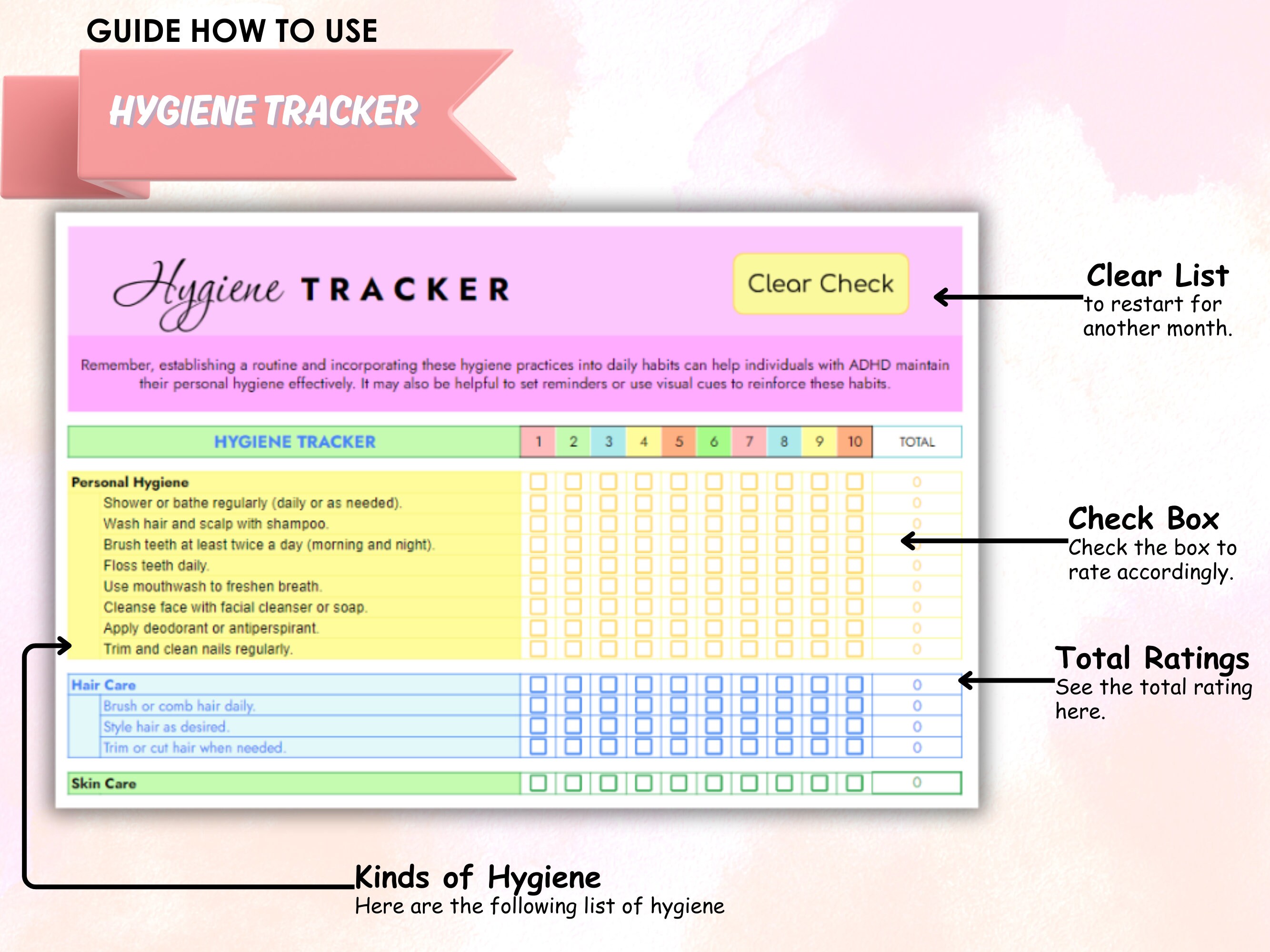 ADHD Digital Planner, ADHD Digital Symptoms Tracker, ADHD Digital ...