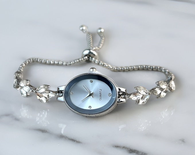 Explraess Silvertone Vintage Ladies Watch - Etsy