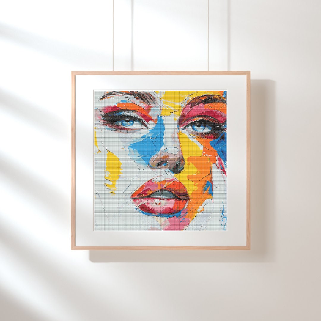 Abstract Beauty Cross Stitch Pattern 300x300 Stitches. Counted Cross ...
