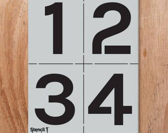 Number stencils | Etsy