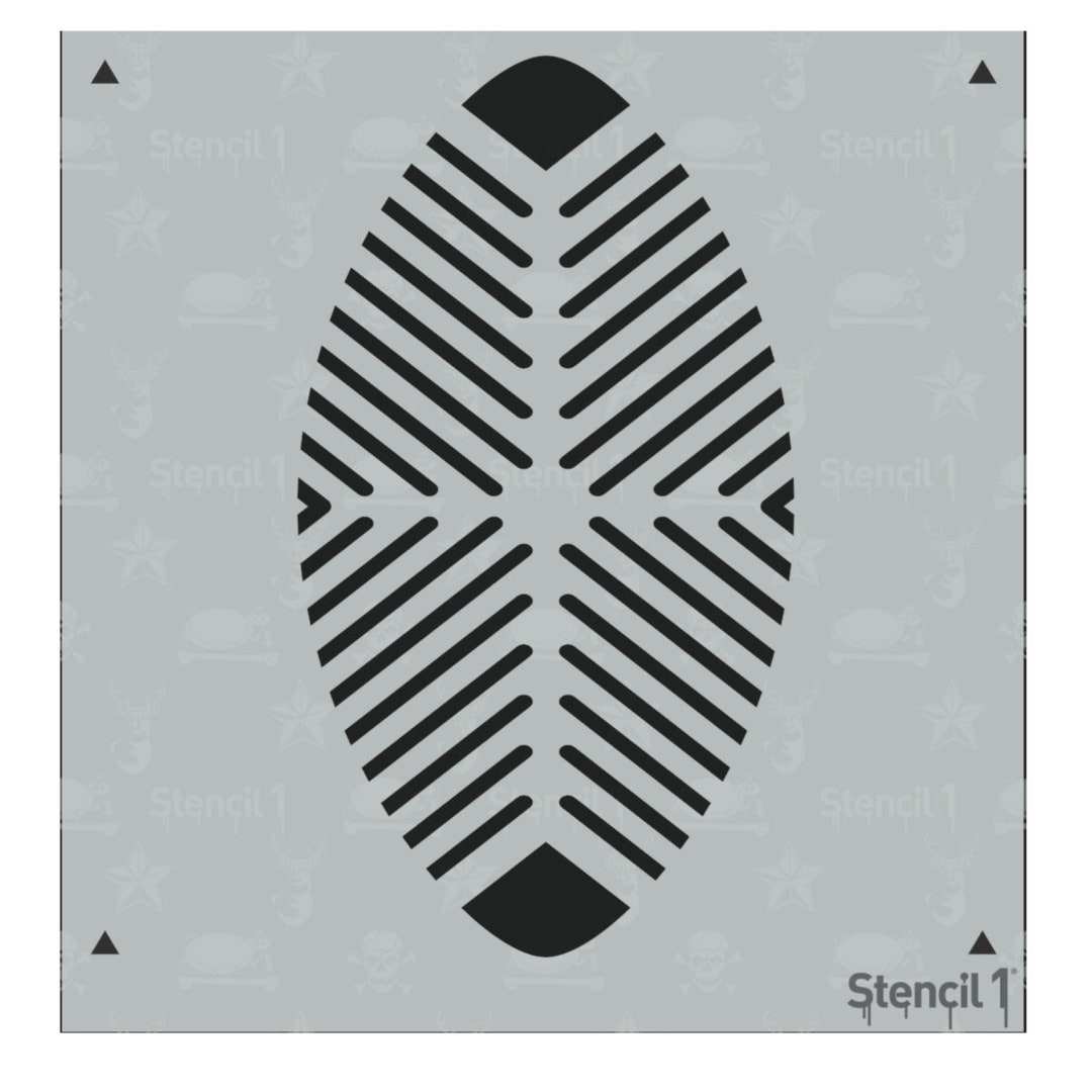 Oval Shield Small Stencil - Repeat Pattern Stencil - Reusable Crafts ...
