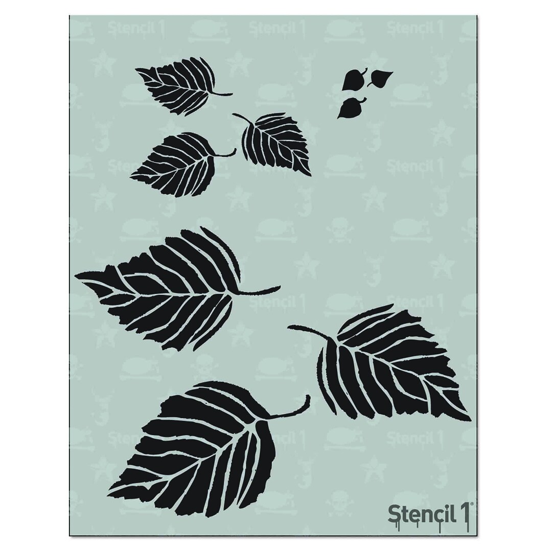 Leaves Stencil- Reusable Craft & DIY Stencils- S1_01_76 -8.5x11- by ...