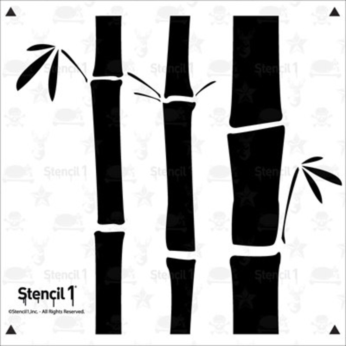 Bamboo Repeat Pattern Wall Stencil Reusable Craft & DIY - Etsy