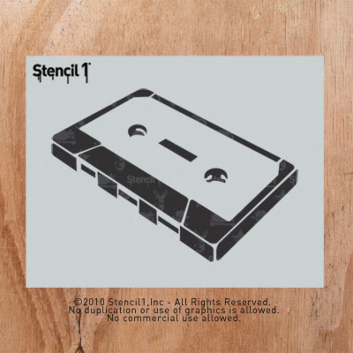 Cassette Stencil Reusable Crafts & DIY Stencils S1_01_15 - Etsy