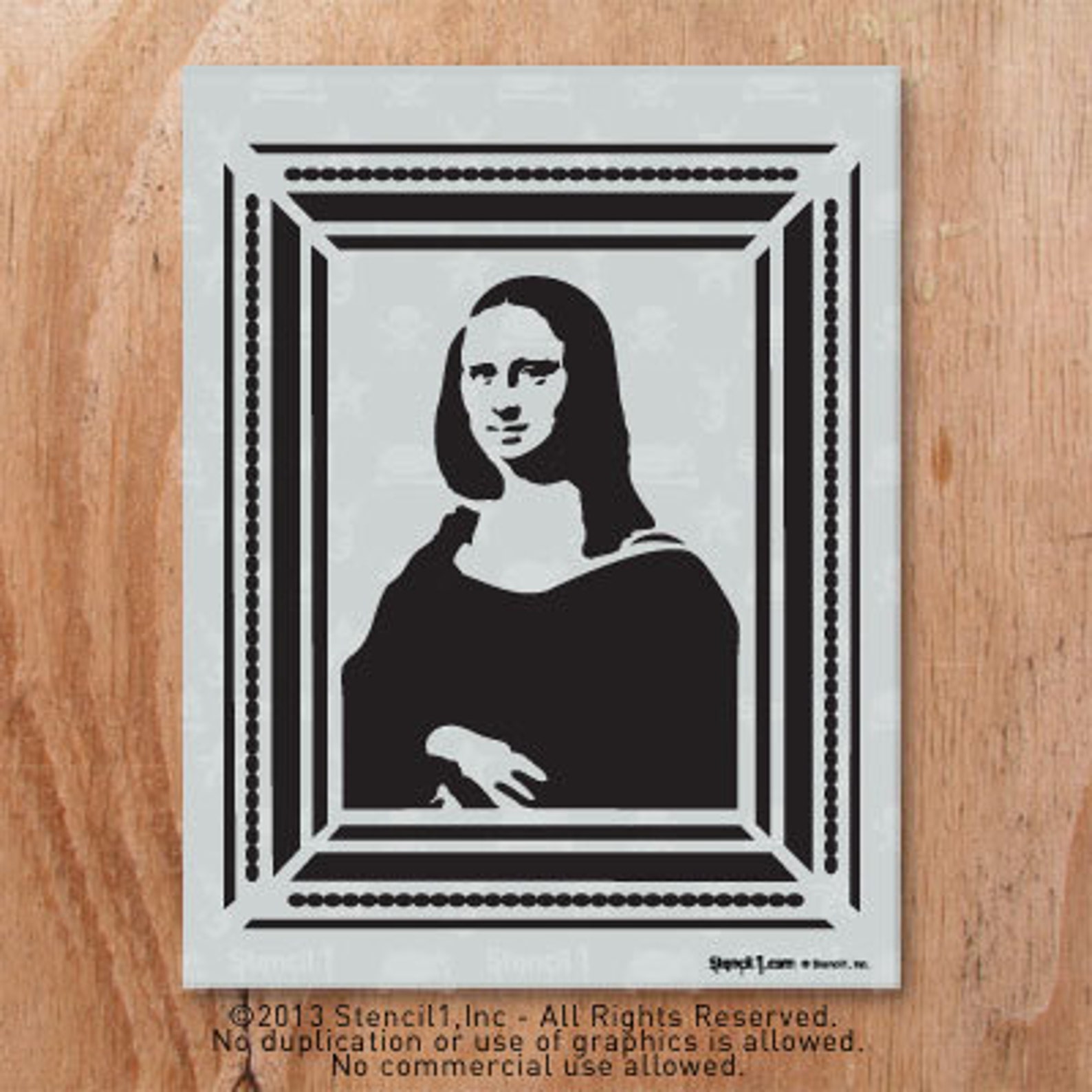 Mona Lisa Stencil Reusable Craft &DIY Stencils S1_01_173 - Etsy