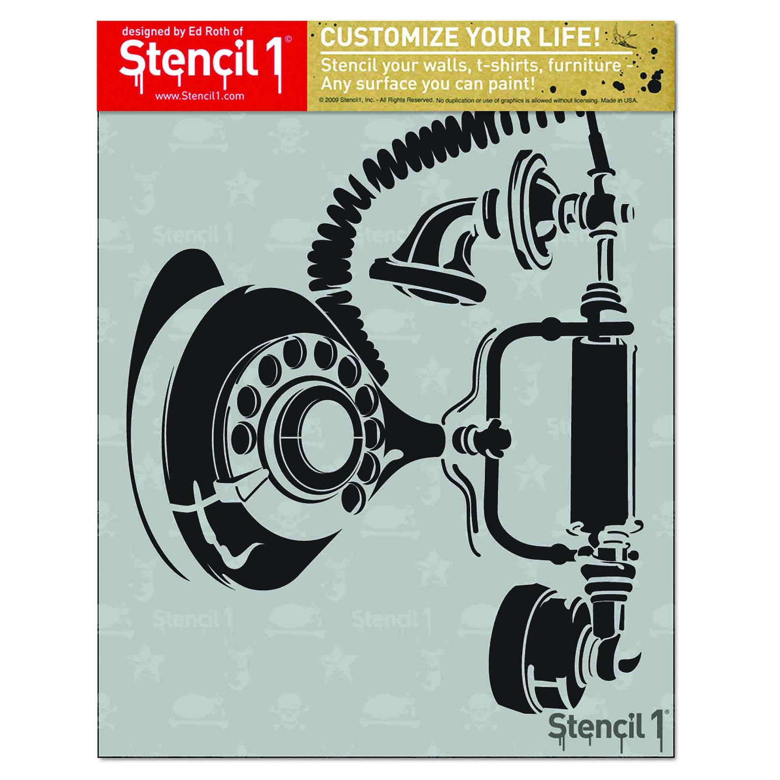 Fancy Phone Stencil Reusable Crafts & DIY Stencils S1_01_40 | Etsy