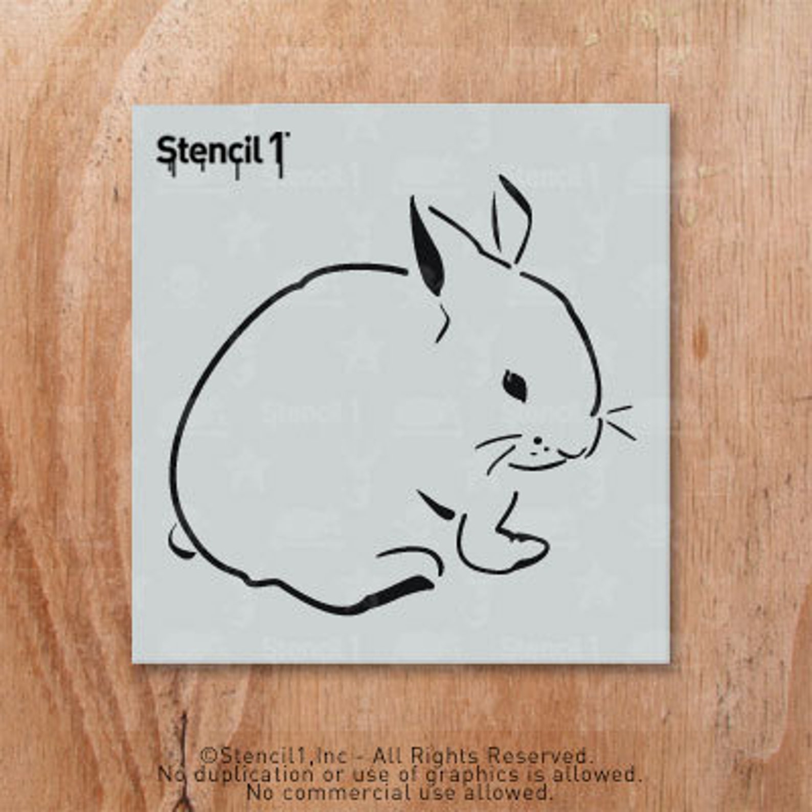 Bunny Stencil Reusable Craft & DIY Stencils S1_2L_07_S - Etsy