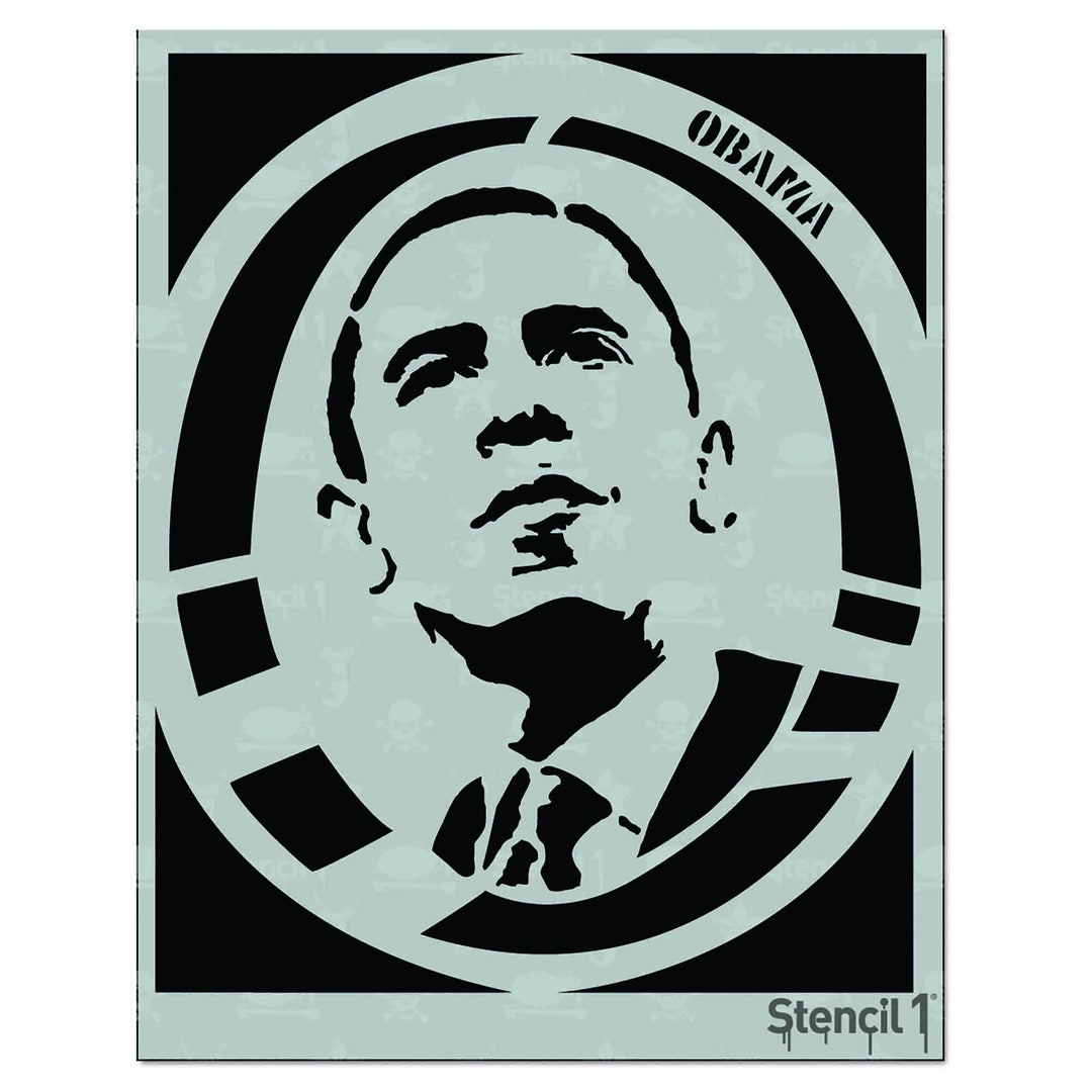 Obama Stencil- Reusable Craft & DIY Stencils- S1_01_78 -8.5x11- by ...