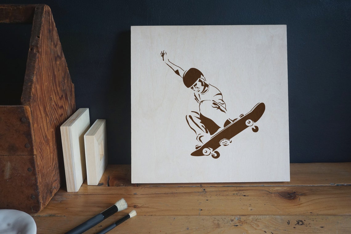 Skater Stencil- Reusable Craft &DIY Stencils- S1_01_50 -8.5x11- by ...