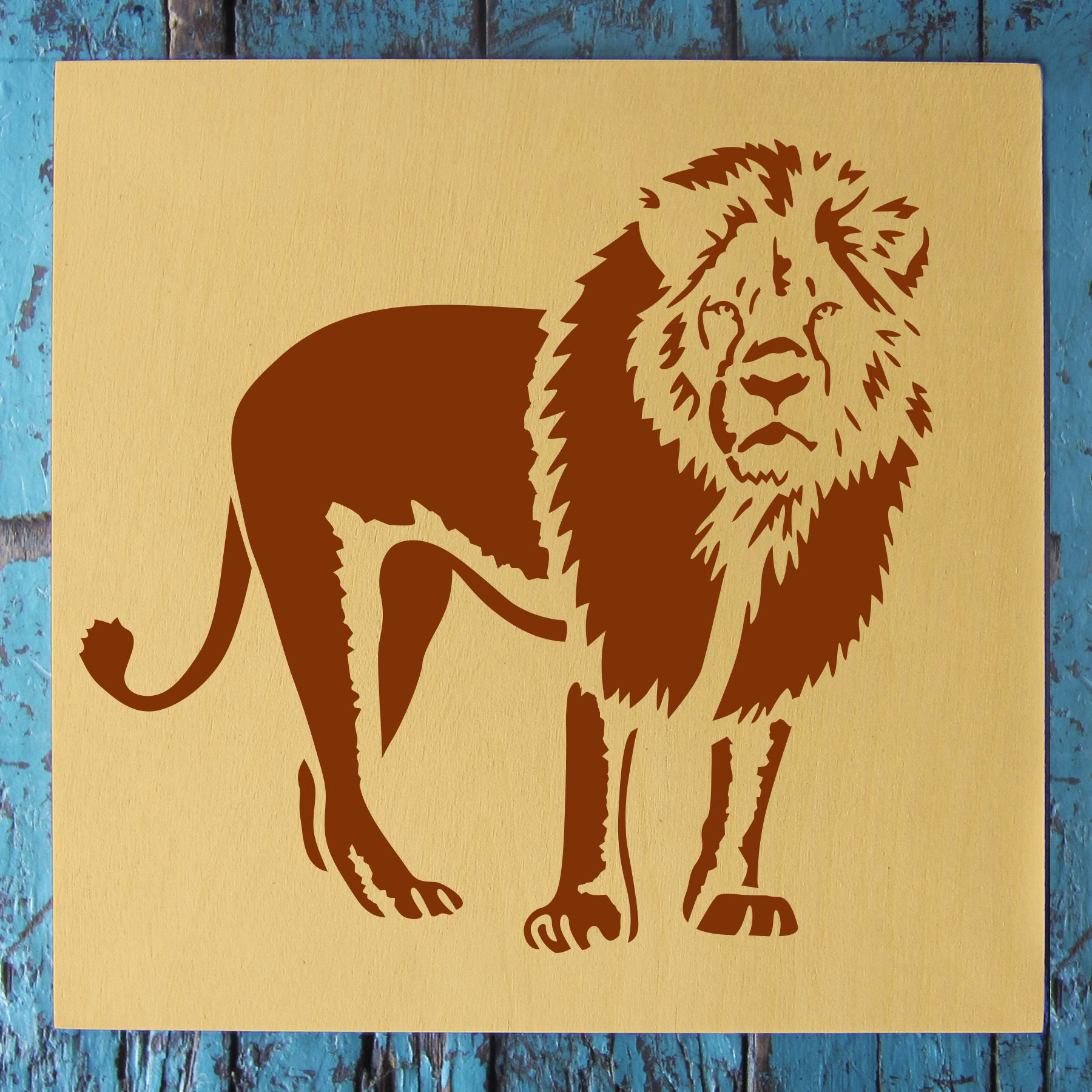 Lion Stencil Reusable Craft & DIY Stencils S1_01_304_S - Etsy