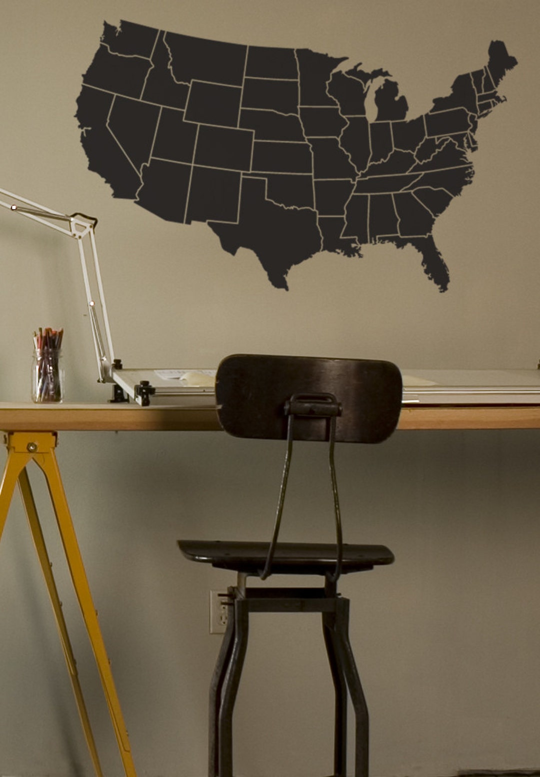 Large USA Map Stencil- Reusable Craft & DIY Stencils- S1_USMAP_30 ...