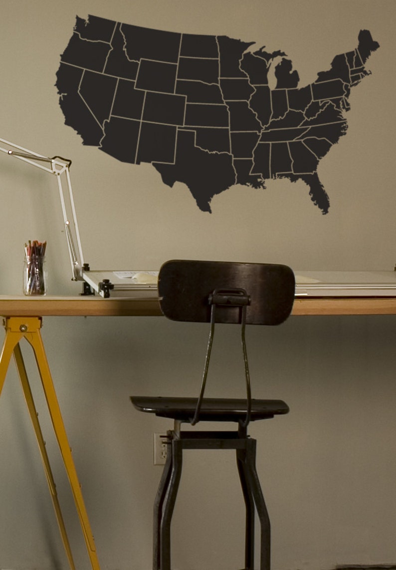 Large USA Map Stencil Reusable Craft & DIY Stencils | Etsy