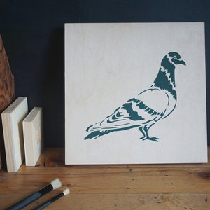 Pigeon Stencil- Reusable Craft & DIY Stencils- S1_01_150 - Etsy