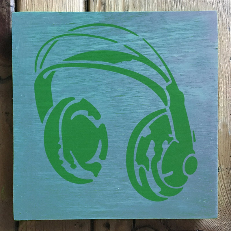 Headphones Stencil