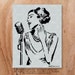 Blues Singer Stencil- Reusable Craft & DIY Stencils- S1_01_161 -8.5x11 ...