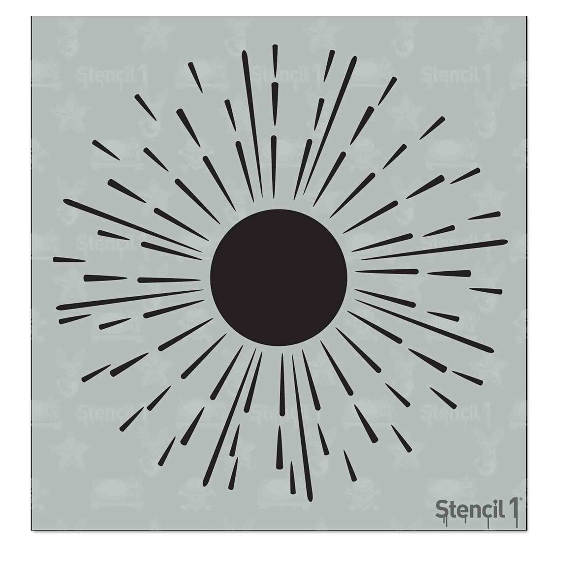 Radial 2 Stencil Reusable Craft & DIY Stencils S1_01_310_S | Etsy