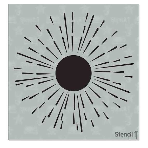 Radial 2 Stencil Reusable Craft & DIY Stencils S1_01_310_S | Etsy