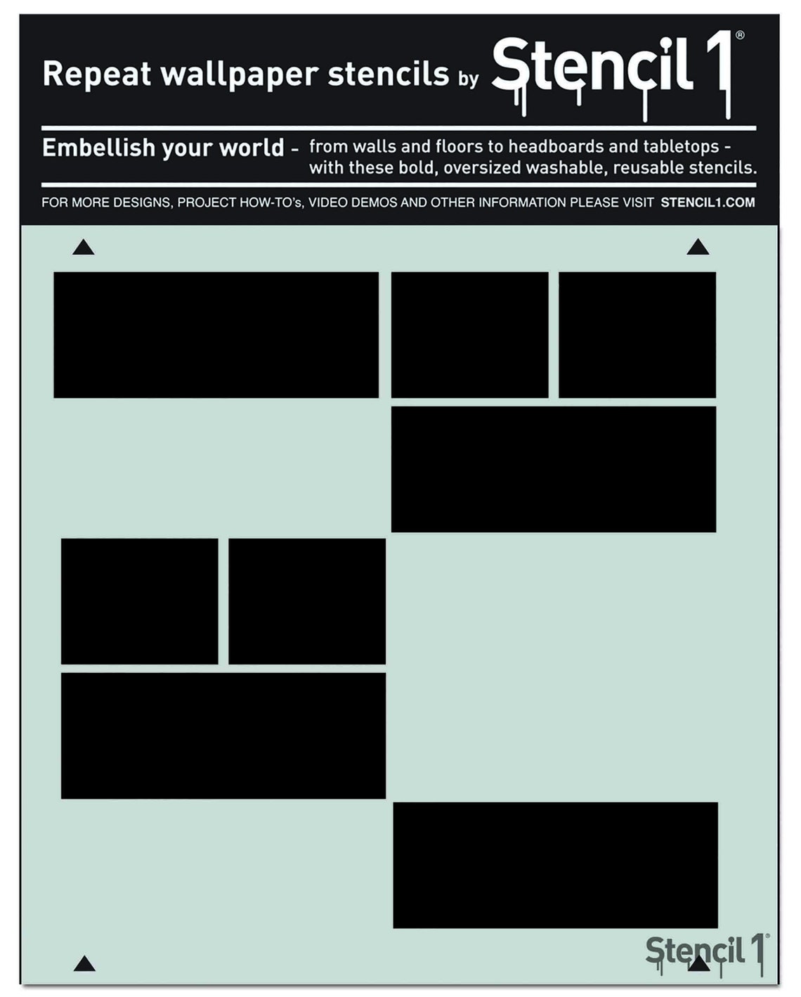 Structure Repeat Pattern Wall Stencil Reusable Craft & DIY - Etsy