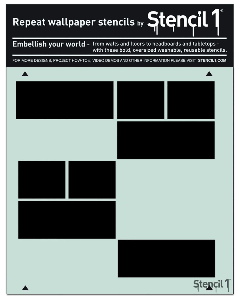 Structure Repeat Pattern Wall Stencil Reusable Craft & DIY - Etsy