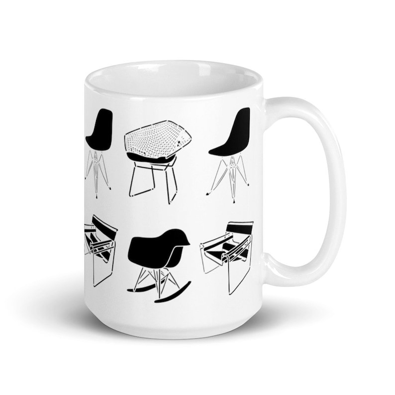 Modern Chairs Mug by Stencil1 Coffee Tea Mug | Modern | Art | Ceramic ...