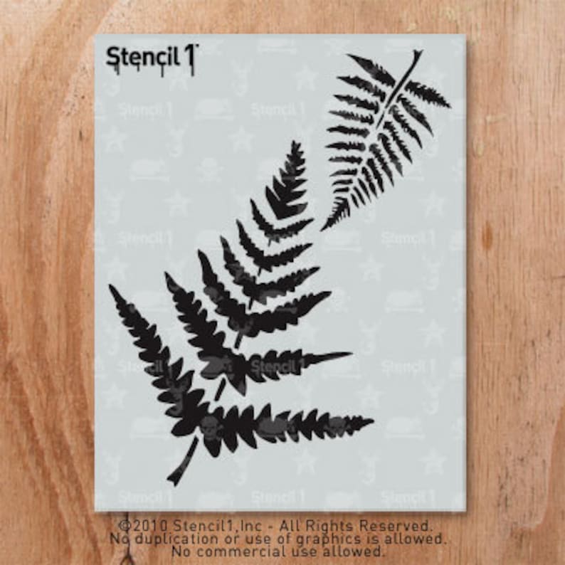 Fern Stencil Reusable Crafts & DIY Stencils S1_01_110 | Etsy