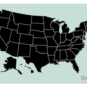 Large USA Map Stencil- Reusable Craft & DIY Stencils- S1_USMAP_30 ...