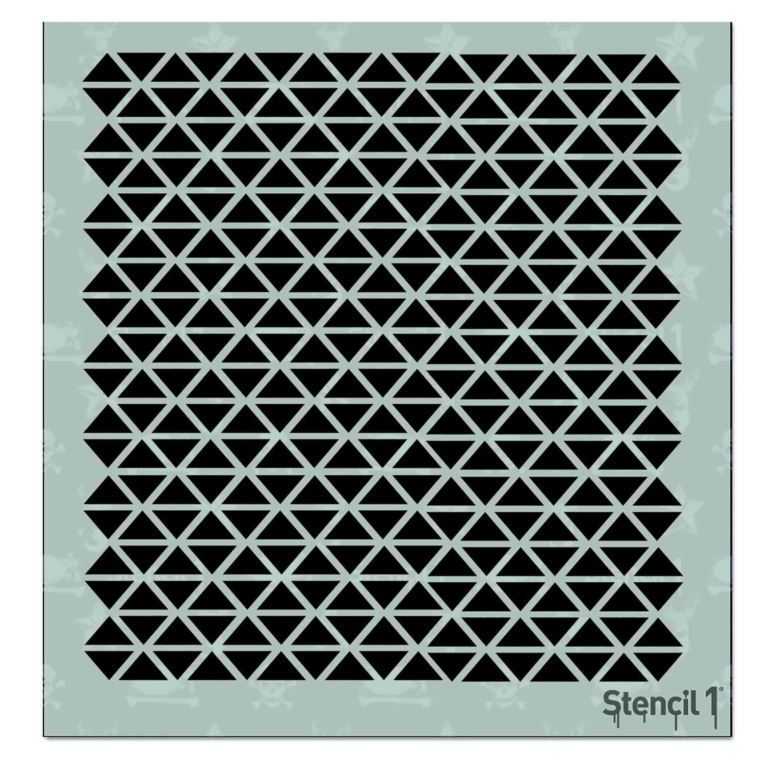Triangles Flipped Pattern Stencil – Reusable DIY Craft Stencil (5.75
