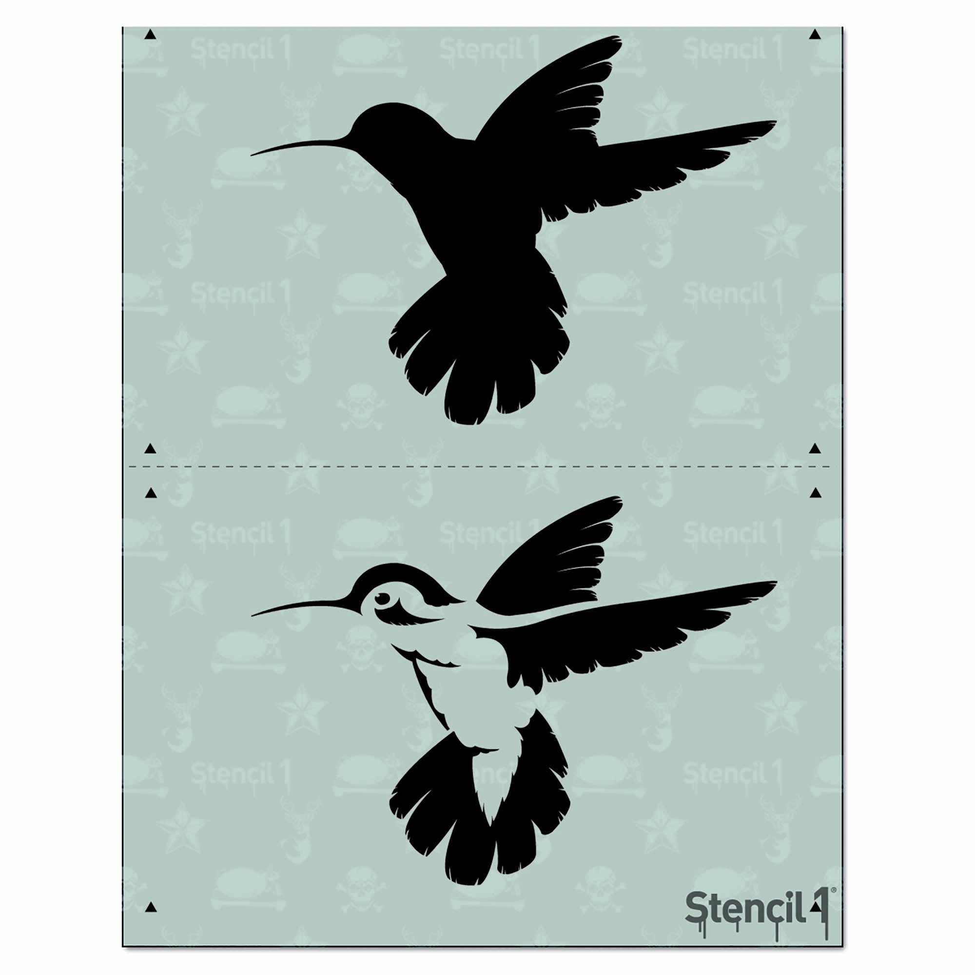 Hummingbird Two Layer Stencil Reusable Craft & DIY Stencils | Etsy
