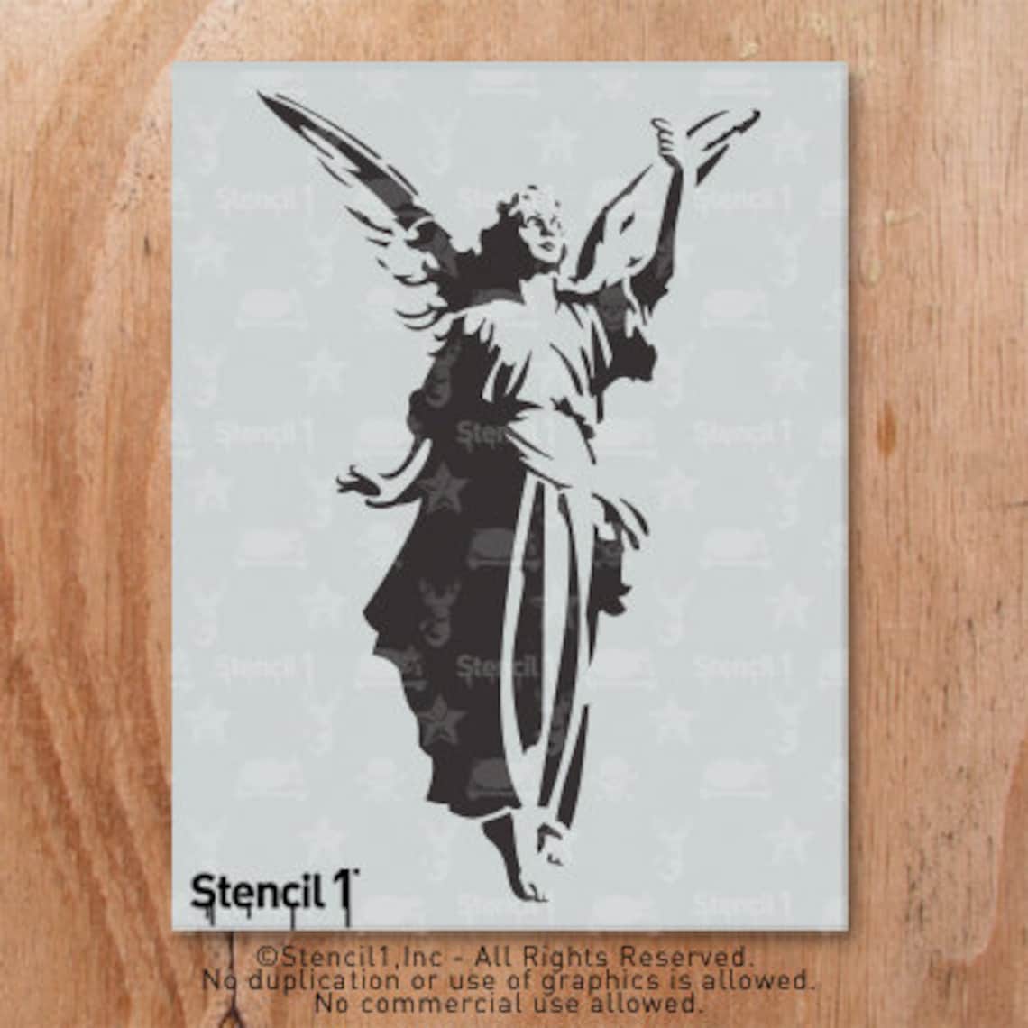 Angel Stencil Reusable Craft & DIY Stencils S1_01_90 - Etsy