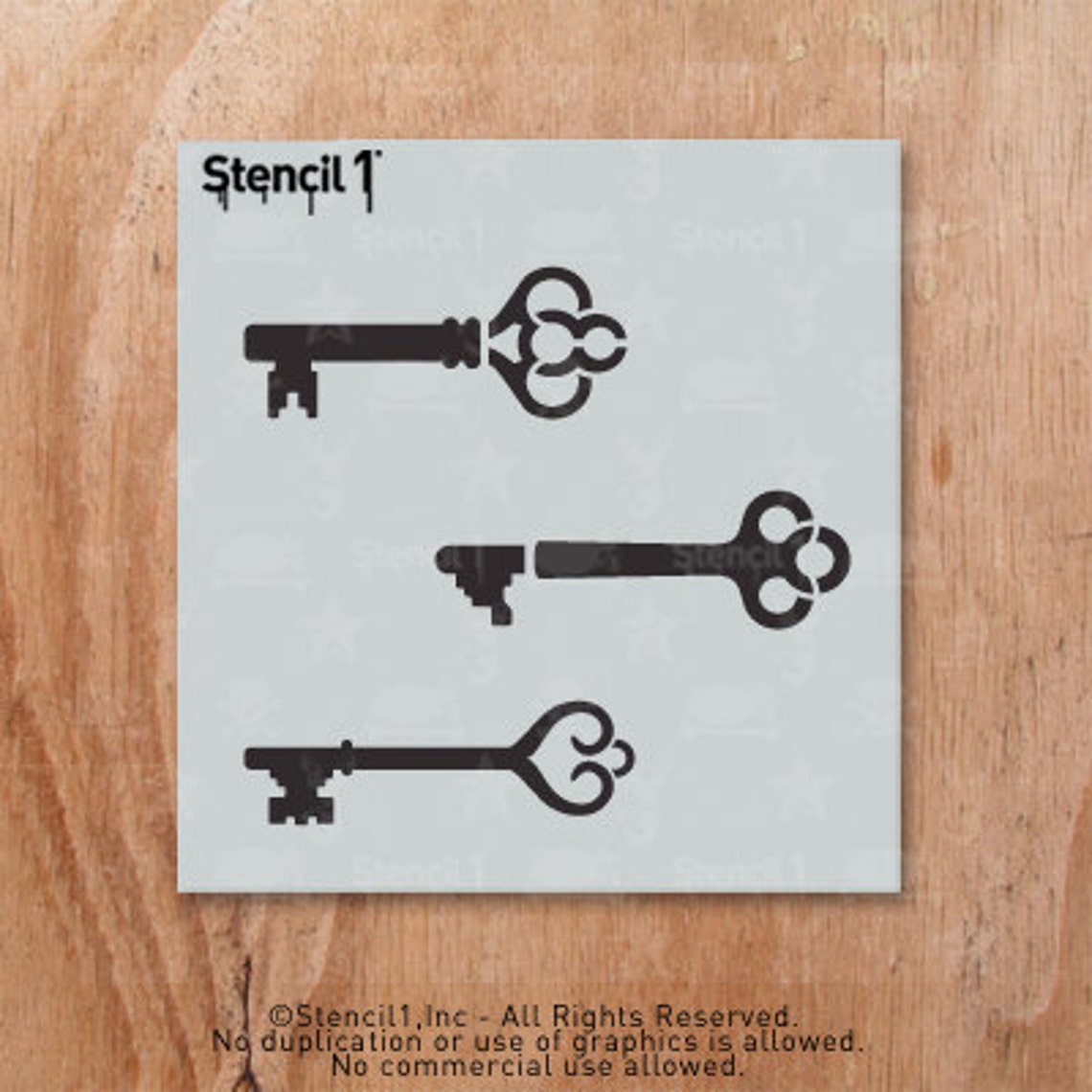 Skeleton Keys Stencil Reusable Craft & DIY Stencils - Etsy