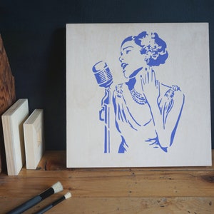 Blues Singer Stencil- Reusable Craft & DIY Stencils- S1_01_161 -8.5x11 ...