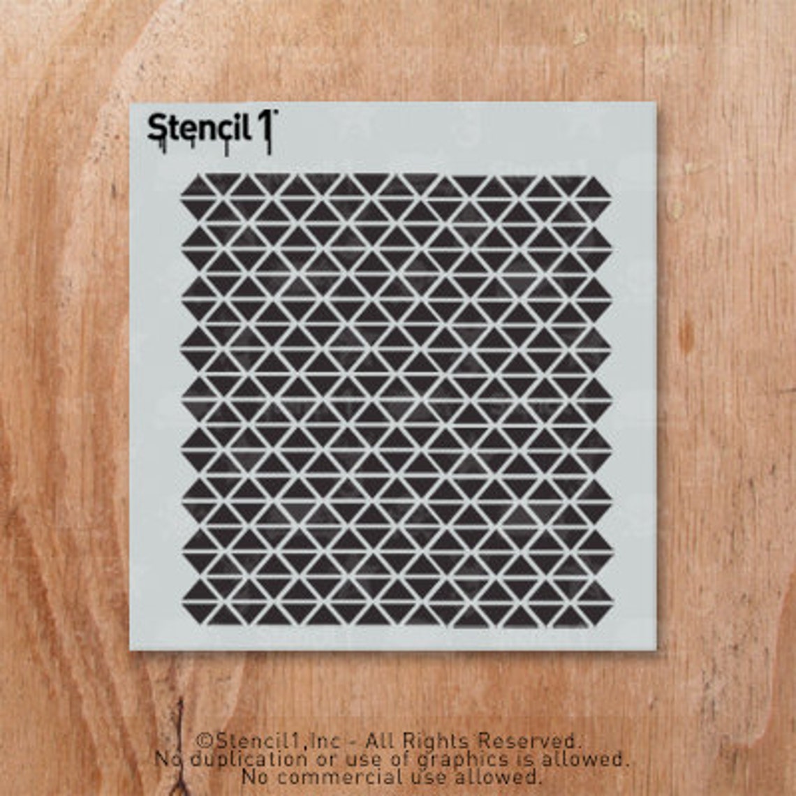 Triangles Flipped Pattern Stencil Reusable Crafts & DIY - Etsy