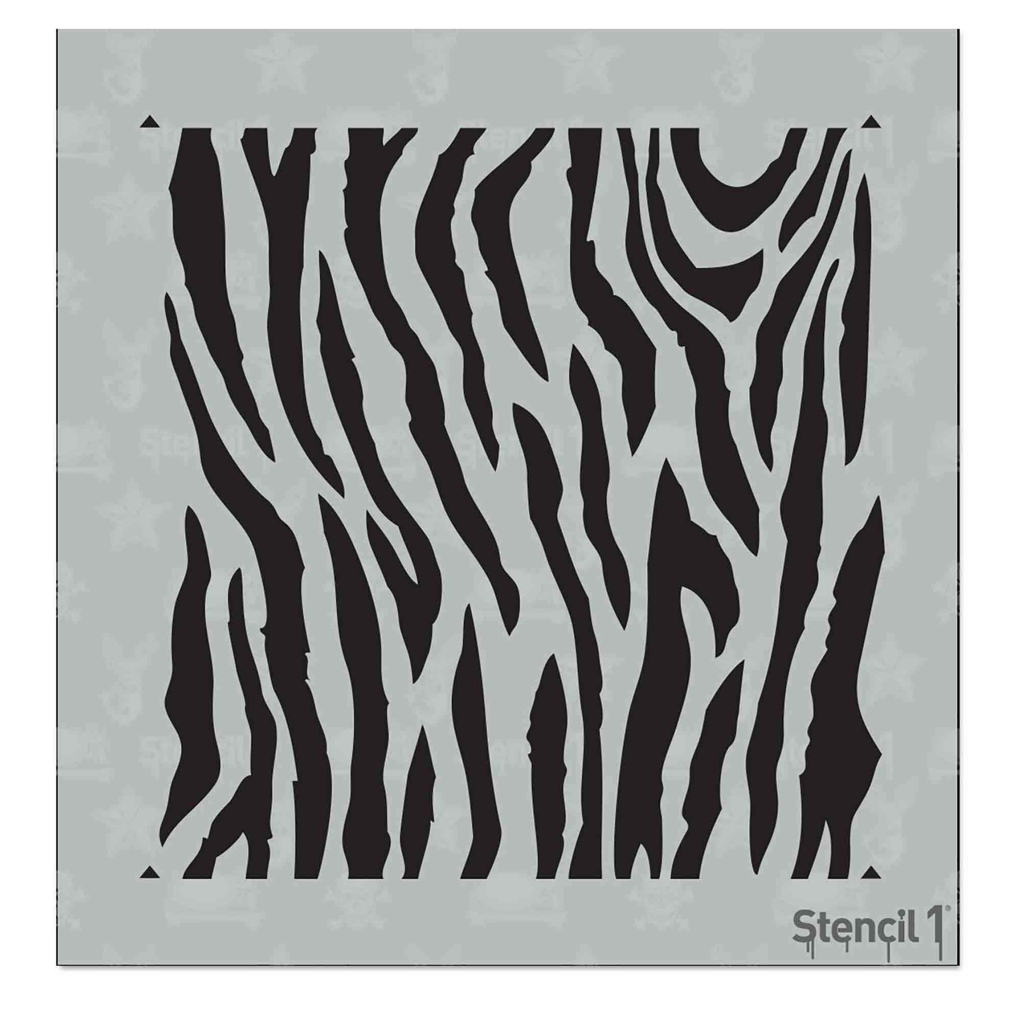 Zebra Print Repeat Pattern Stencil Reusable Craft & DIY | Etsy