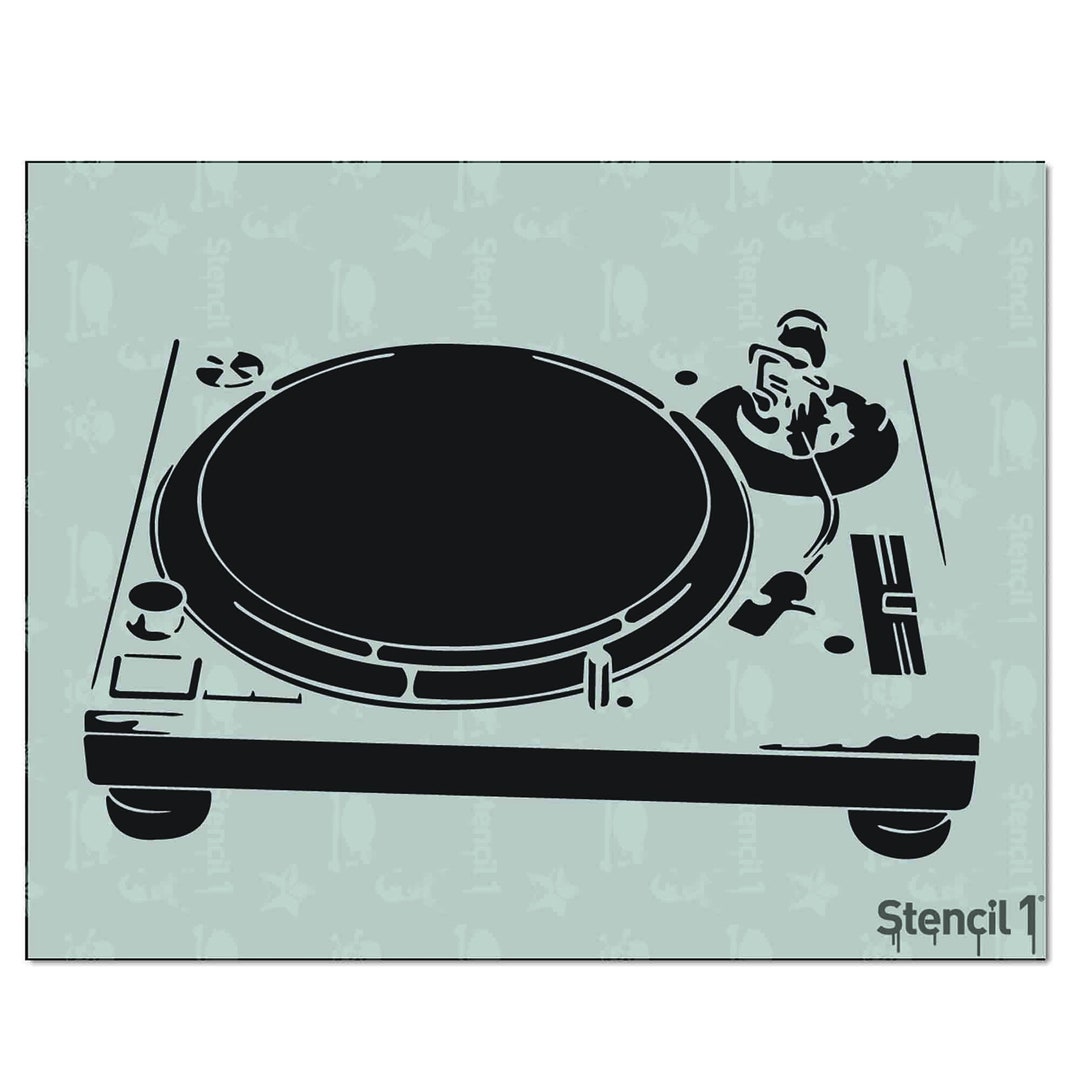 Turntable Stencil- Reusable Craft & DIY Stencils- S1_01_13 -8.5x11- by ...