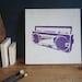 Boombox Stencil Reusable Craft &DIY Stencils S1_01_11 - Etsy