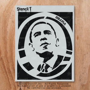 Obama Stencil- Reusable Craft & DIY Stencils- S1_01_78 -8.5x11- by ...