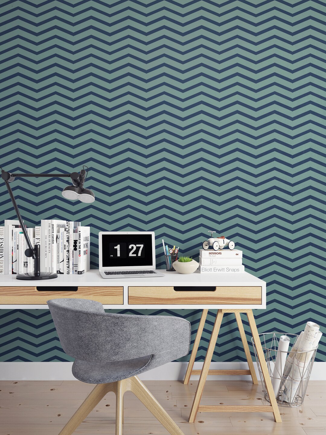 Chevron Full Repeat Pattern Wall Stencil- Reusable Craft & DIY Stencils ...