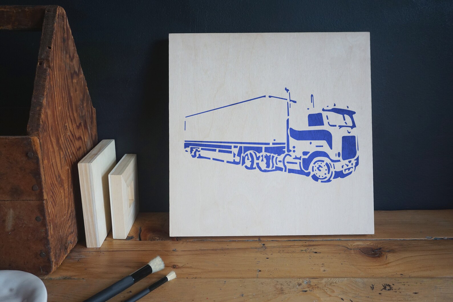 Big Rig Stencil - Reusable Craft & DIY Stencils - S1_01_45 - 8.5" X 11 ...